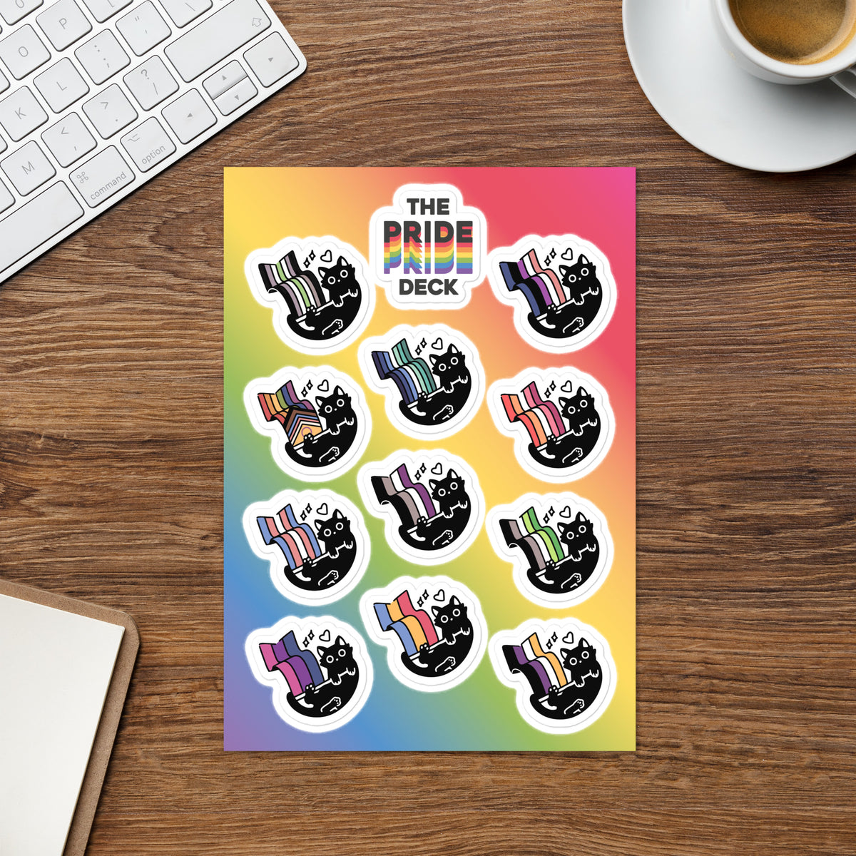Pride Cats Sticker Pack – The Pride Deck