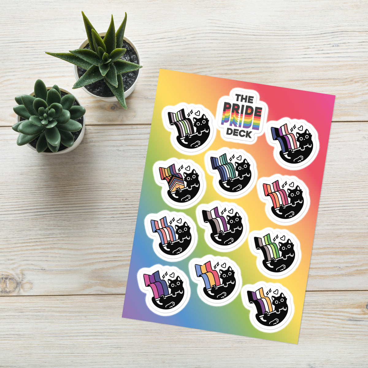 Pride Cats Sticker Pack – The Pride Deck