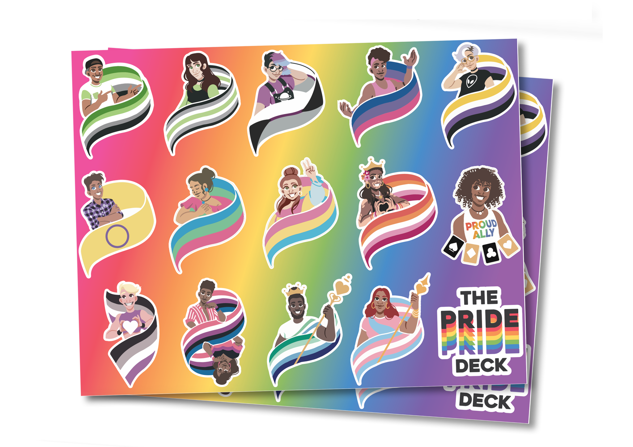 Pride Deck Sticker Sheet – The Pride Deck